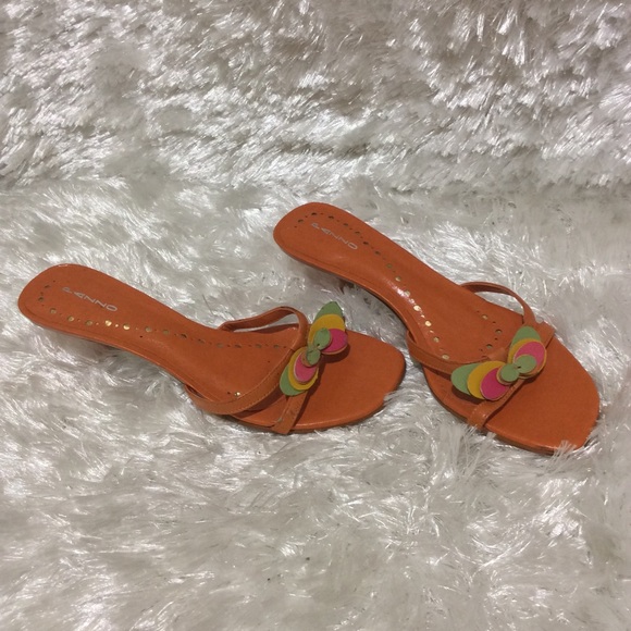 PAZZO | Shoes | Preowned Pazzo Women 3 Heel Leather Slide Sandal | Poshmark